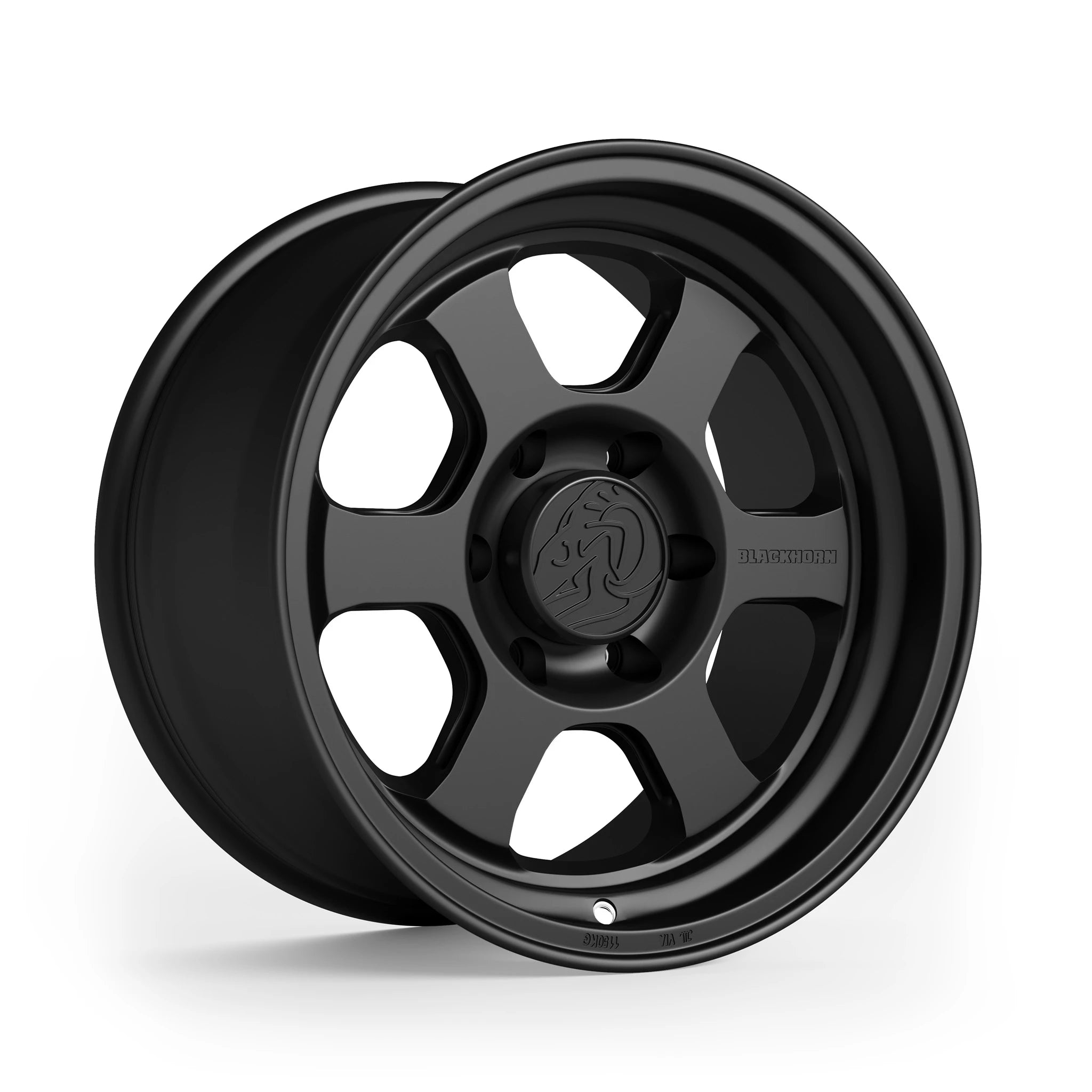 Blackhorn AR6 Obsidian – Matte Black 6-Spoke Wheel – Blackhorn Offroad